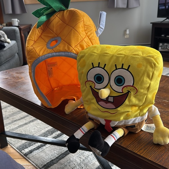 Toys | Spongebob Squarepants Build A Bear Plush Doll Wpineapple Pop Up ...